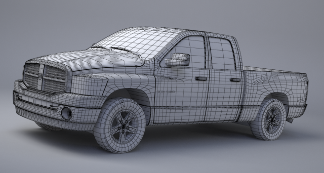 Dodge ram 3D Model in SUV 3DExport