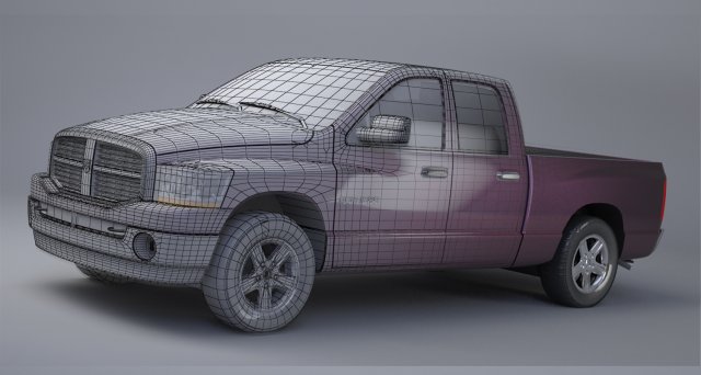 Dodge ram 3D Model in SUV 3DExport