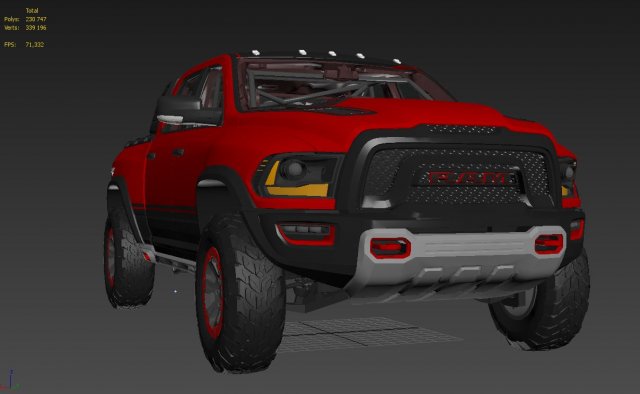 Ram 1500 Rebel TRX 3D Model in SUV 3DExport
