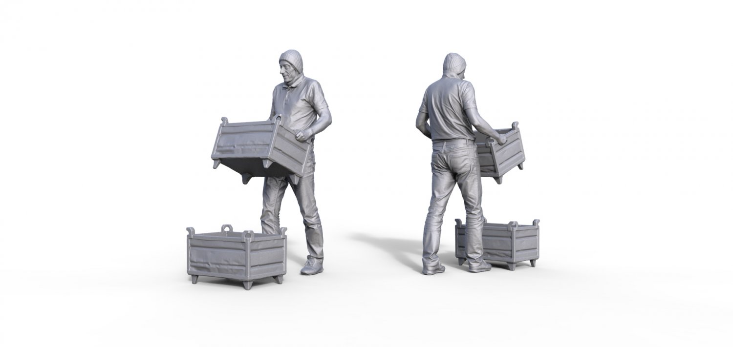 Fishermen figures for ship models 125 3D Print Model in Man 3DExport