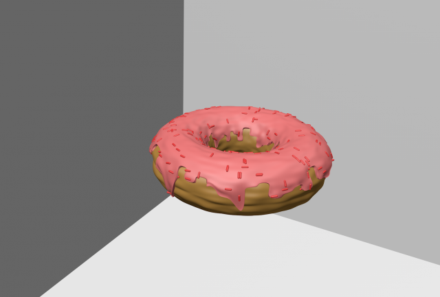 Donut 3D Model in Miscellaneous 3DExport