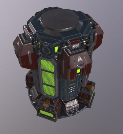Sci-Fi Generator 3D Model in Other 3DExport