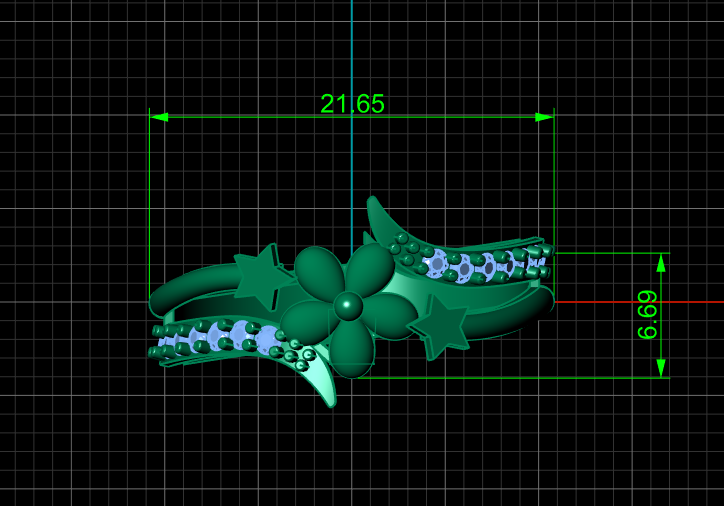 WOMEN STYLISH FLOWER DIMOND RING 3D PRINTABLE MODEL 3D Print Model in ...