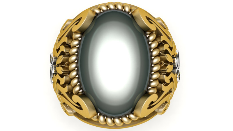 EXQUISITE 3D PRINTABLE ALI SWORD RING A SYMBOL OF MUSLIM HERITAGE 3D ...