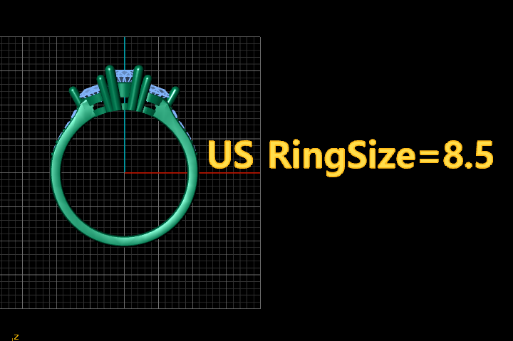 SOLITAIRE DIMOND RING 3D PRINTABLE MODEL 3D Print Model in Rings 3DExport