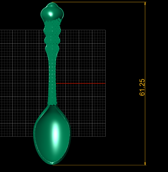 GOLD SPOON 3D CAD 3D PRINTABLE MODEL 3D Print Model in Kitchen and ...