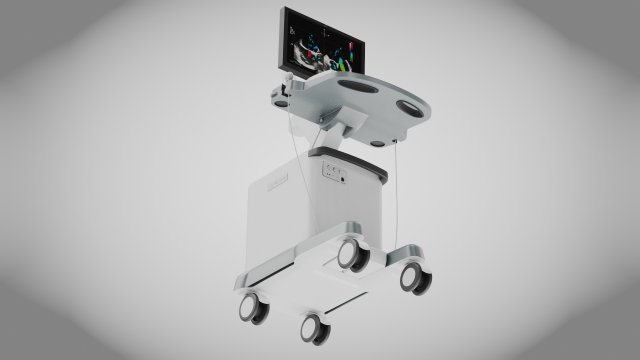 Sonographic Scanner Ultra-sonic 3D Model in Medical Equipment 3DExport