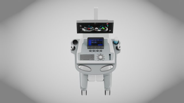 Sonographic Scanner Ultra-sonic 3D Model in Medical Equipment 3DExport