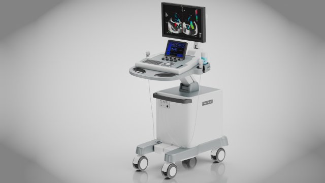 Sonographic Scanner Ultra-sonic 3D Model in Medical Equipment 3DExport