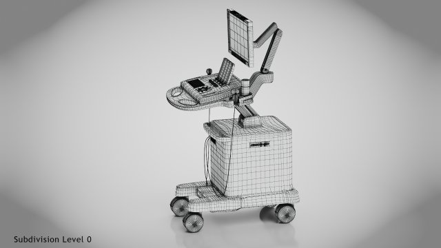 Sonographic Scanner Ultra-sonic 3D Model in Medical Equipment 3DExport