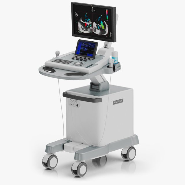 Sonographic Scanner Ultra-sonic 3D Model in Medical Equipment 3DExport