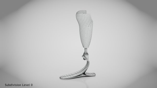 Below knee prosthetics- Implant 3D Model in Medical Equipment 3DExport