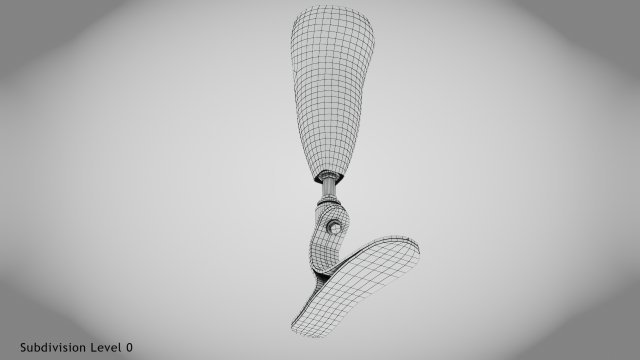 Below knee prosthetics- Implant 3D Model in Medical Equipment 3DExport