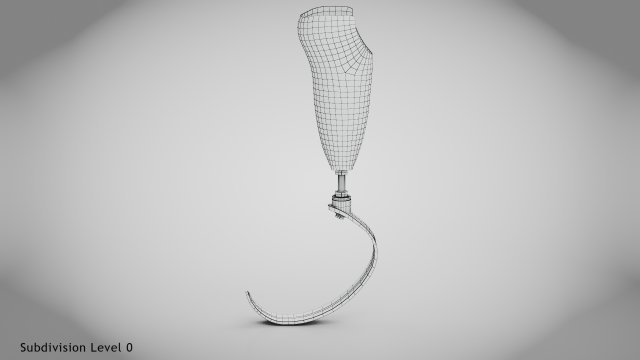 Below knee prosthetics 3 3D Model in Medical Equipment 3DExport