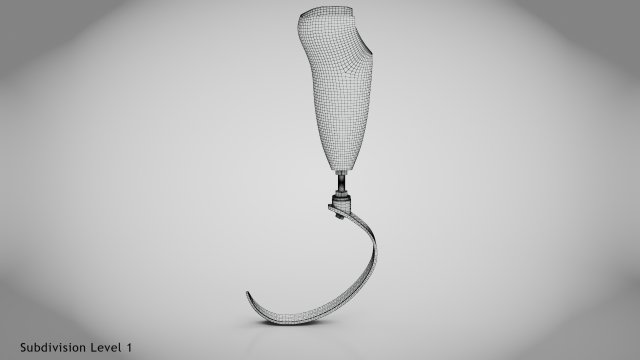 Below knee prosthetics 3 3D Model in Medical Equipment 3DExport
