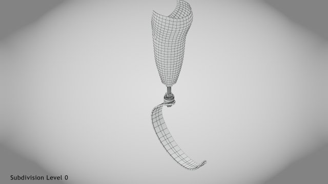 Below knee prosthetics 3 3D Model in Medical Equipment 3DExport