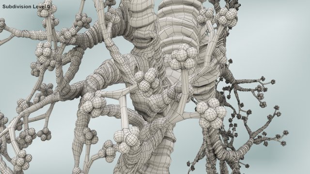 Bronchial Tree 3D Model in Medicines 3DExport