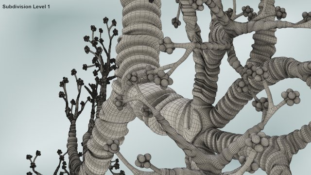 Bronchial Tree 3D Model in Medicines 3DExport