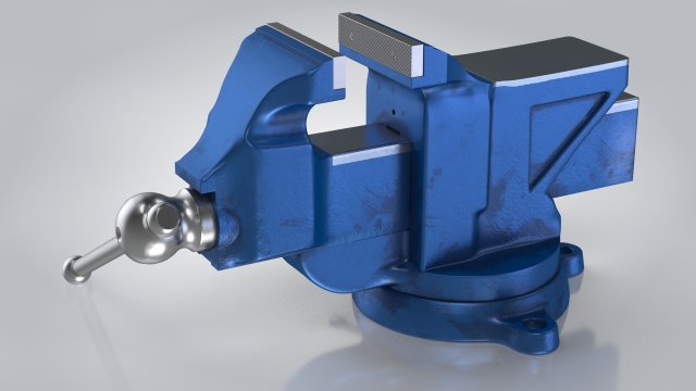 Table Vise 3D Model in Machines 3DExport
