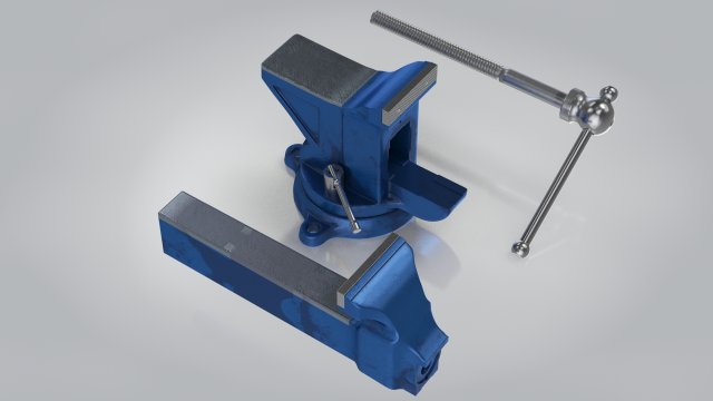 Table Vise 3D Model in Machines 3DExport