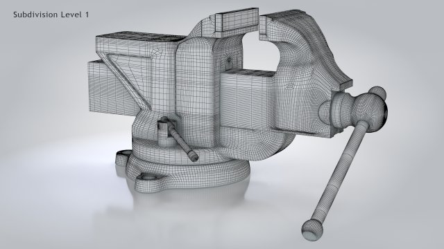 Table Vise 3D Model in Machines 3DExport