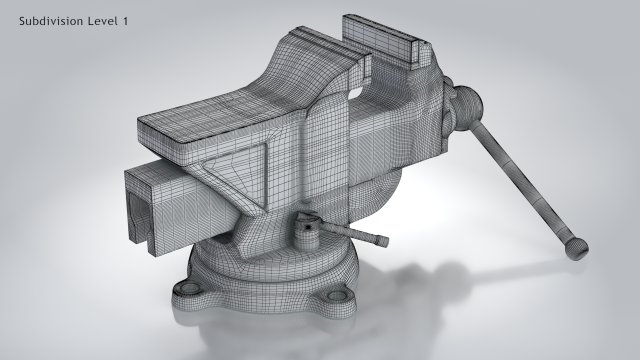 Table Vise 3D Model in Machines 3DExport