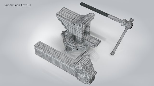 Table Vise 3D Model in Machines 3DExport