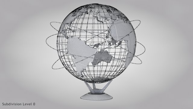 Earth Globe 3D Model in Decoration 3DExport
