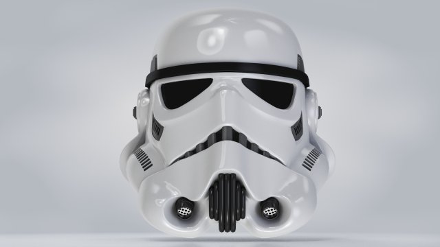 StormTrooper Helmet 3D Model in Alien 3DExport