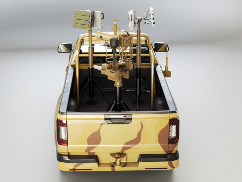 Camo de sable de camionnette anti-drone Modèle 3D in Camion 623277 ...