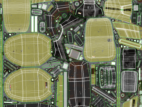 Viejo cortacésped con operador a bordo Tractor de jardín realista ...