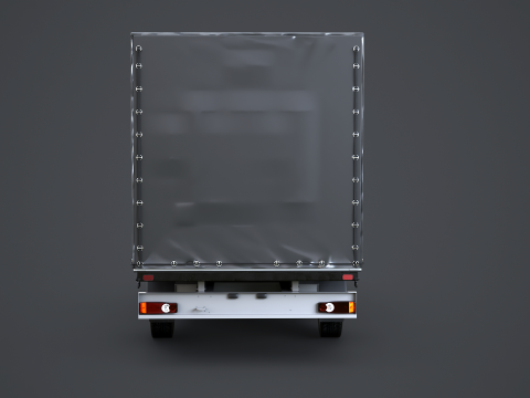 Renault Master 2025 Curtain Box Truck 3D Model in Van and Minivan ...
