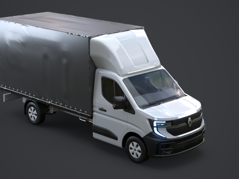 Renault Master 2025 schuifzeilwagen 3D Model in Bus en minibussen ...