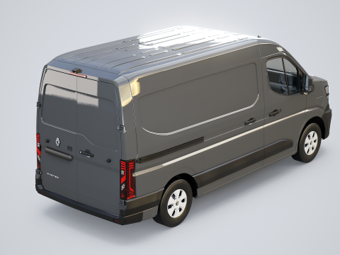 Renault Master 2025 E-Tech electric Van 3D Model in Van and Minivan ...