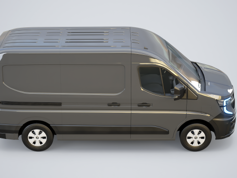 Renault Master 2025 E-Tech electric Van 3D Model in Van and Minivan ...