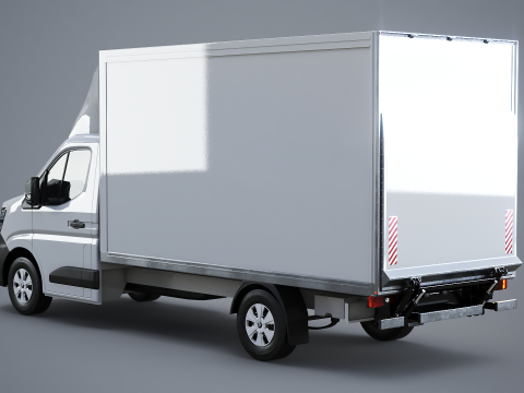 Renault Master 2025 Lift Gate Box Truck 3D Model in Van and Minivan ...