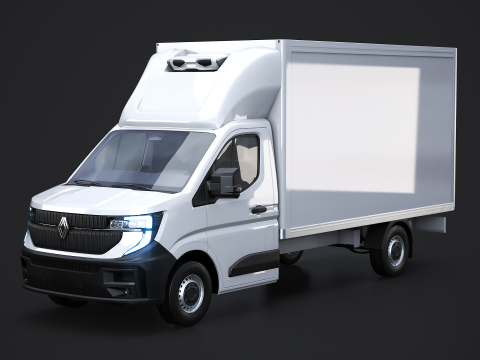Renault Master 2025 koelwagen - hoog gedetailleerd 3D Model in Bus en ...