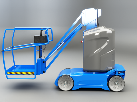 Plate-forme élévatrice électrique pour entrepôt Modèle 3D in Machines ...