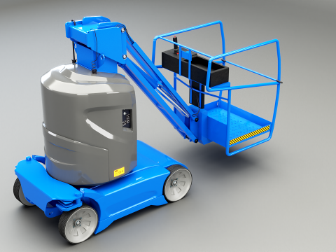 Plate-forme élévatrice électrique pour entrepôt Modèle 3D in Machines ...