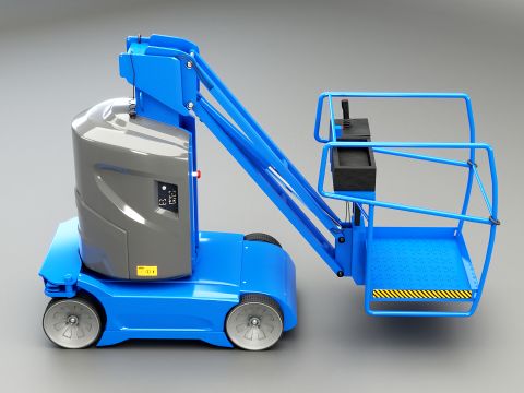 Plate-forme élévatrice électrique pour entrepôt Modèle 3D in Machines ...