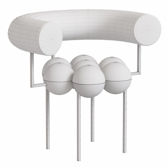 Saturn chair 3D Model in Stool 3DExport