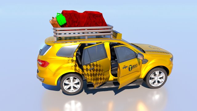 High-Poly 3D Taxi Model - Realistic and Detailed for Professionals 3D ...