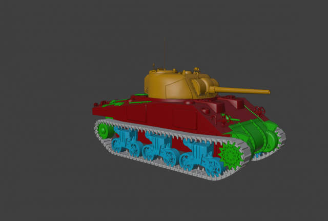 M4 Sherman 3D Model in Tank 3DExport
