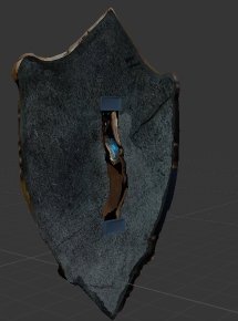 Mage Shield 3D Model in Shield 3DExport