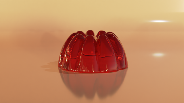 Jello Plate 3D Model in Sweets 3DExport