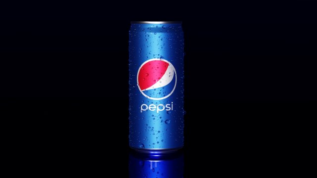 Pepsi Can with Droplet Generator 3D Model in Beverage 3DExport