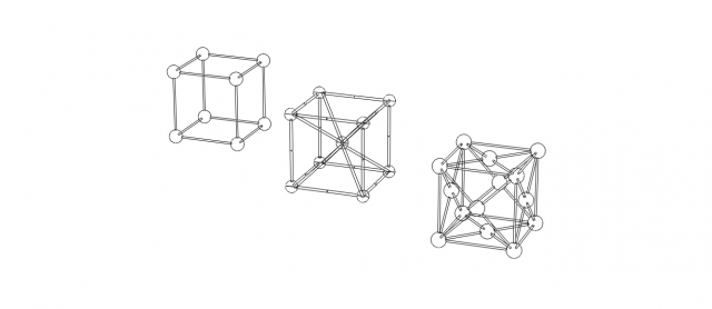 Cubic System Lattices 3D Print Model in Mathematical art 3DExport