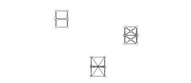 Cubic System Lattices 3D Print Model in Mathematical art 3DExport