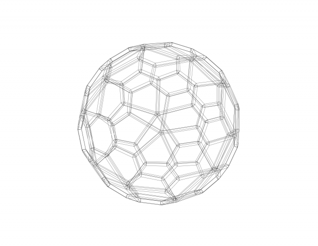 Wireframe Shape Pentagonal Hexecontahedron 3D Print Model in Mathematical art 3DExport