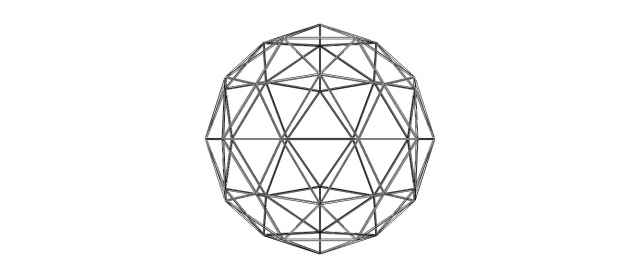 Wireframe Shape Geodesic Polyhedron Sphere 3D Print Model in ...